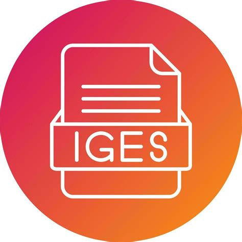 Iges File Format Vector Icon 29463857 Vector Art At Vecteezy