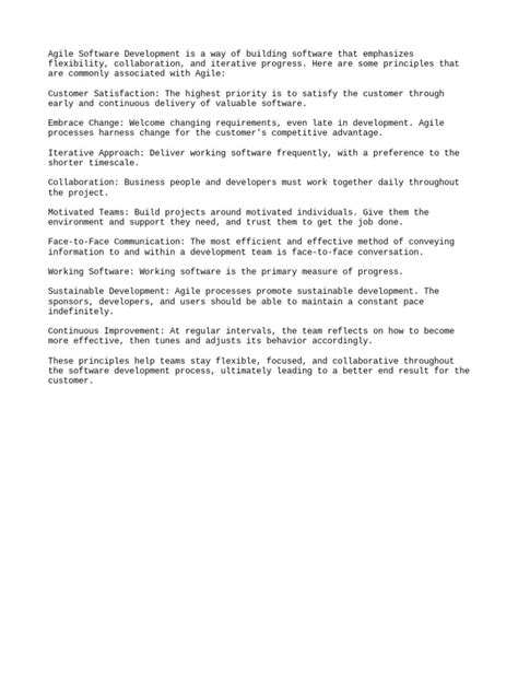 Agile Principles Pdf