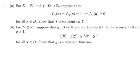 Solved A For DRn And F DR Suppose That Chegg Com