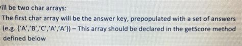Solved Create A Simple Java Program For Taking In Answers Chegg