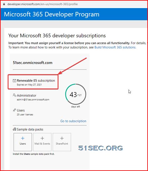 Methods To Renew Microsoft 365 Developer E5 Subscription Netsec