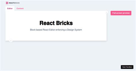 React Bricks Codesandbox