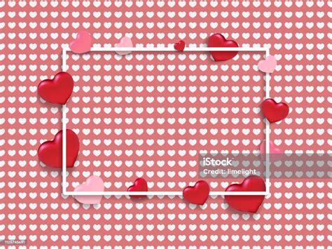 발렌타인의 날 개념 배경입니다 3d 마음입니다 2월에 대한 스톡 벡터 아트 및 기타 이미지 2월 3차원 형태 공휴일 Istock