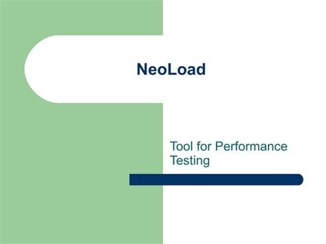 Neoload Overview Ppt