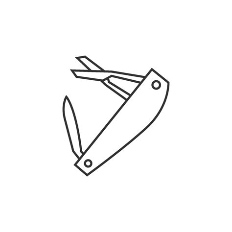 Multi Tool Icon In Thin Outline Style 38039110 Vector Art At Vecteezy