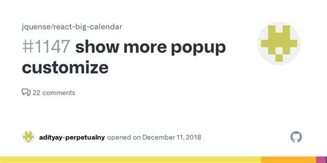 Show More Popup Customize · Issue 1147 · Jquensereact Big Calendar · Github