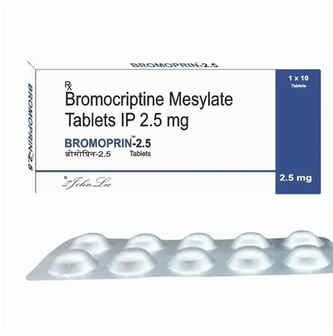 Bromoprin Bromocriptine Mesylate 25mg Tablets At ₹ 1200strip