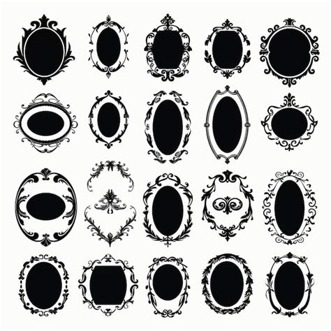 Premium Vector Flourish Vignette Scroll Victorian Curl Swirl Typographic Certificate