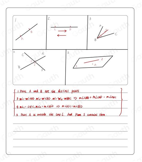 Solved Aming Task 1 Draw The Following Postulates And Theorems Based
