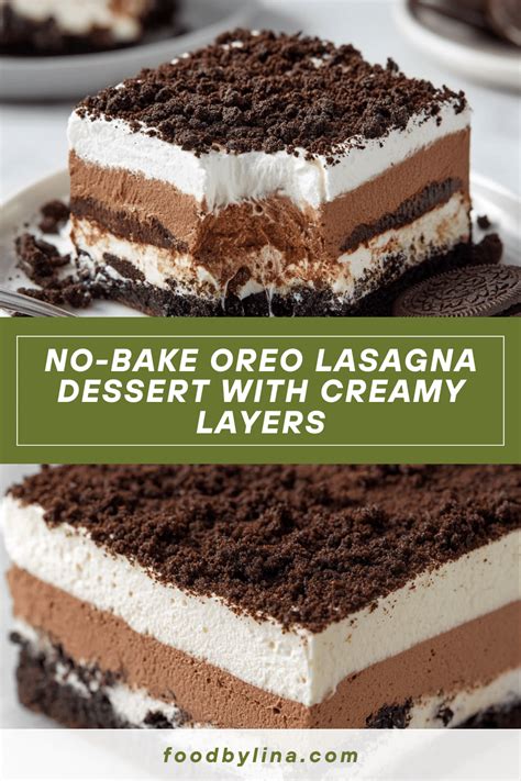 Oreo Lasagna Creamy Crunchy No Bake Oreo Dessert Delight
