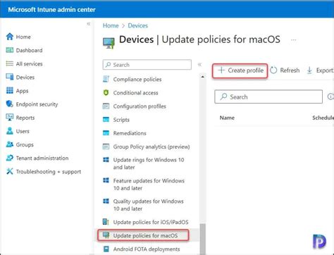 manage macos software updates using intune