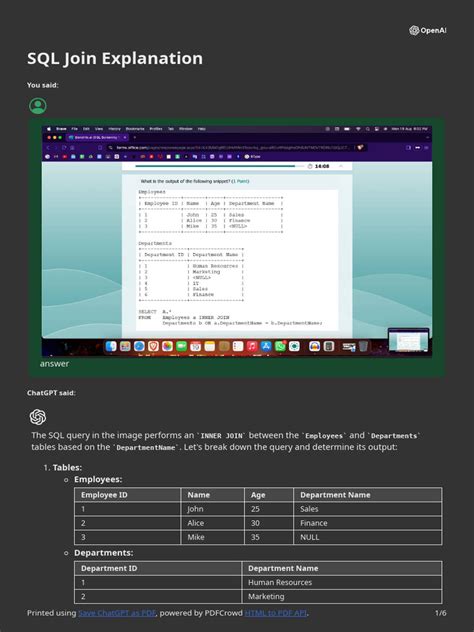 Sql Join Explanation Pdf