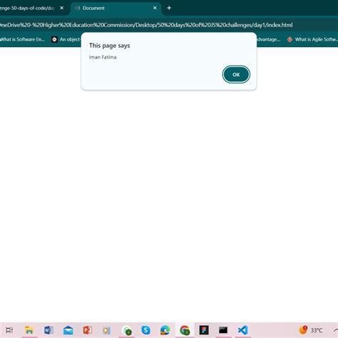 Iman Fatima On Linkedin Completed Day 1 Of 50 Days Of Java Script Challenges With Ariba Memon