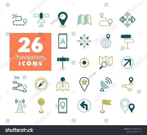 Maps Location Navigation Vector Isolated Icons Stock Vector Royalty Free 2287392157 Shutterstock
