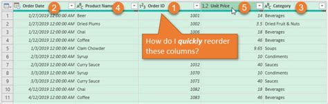 How To Reorder Multiple Columns In Power Query With Drag And Drop Excel Campus