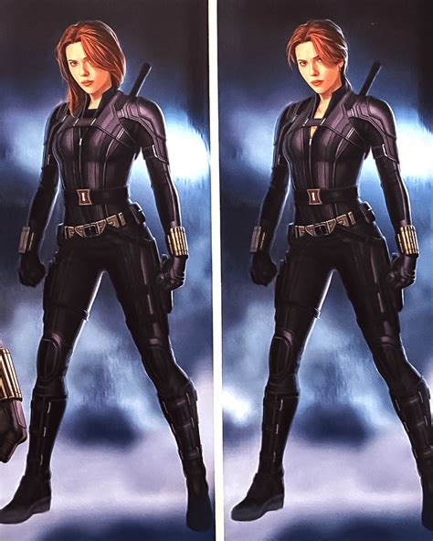 Scarlett Johanssons Rejected Short Haired Black Widow Designs Revealed