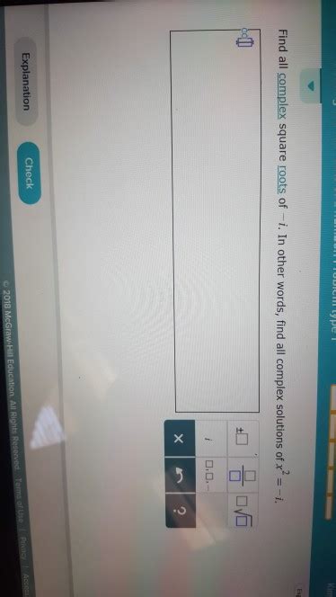 solved find all complex square roots of i in other words