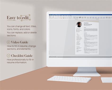 CV Template Word Google Docs Pages Professional Resume Template Curriculum Vitae Clean