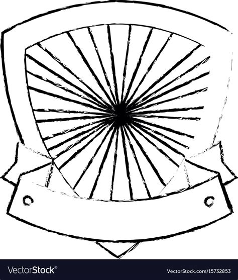 Shield Frame Icon Royalty Free Vector Image Vectorstock