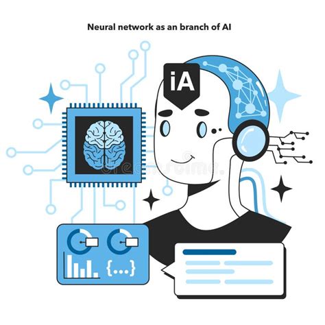 Neural Network As An Branch Of Ai Self Learning Computing System Stock Vector Illustration Of