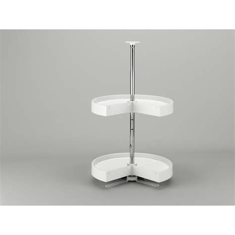 Rev A Shelf In White Polymer Pie Cut Lazy Susans Shelf LD The Home Depot