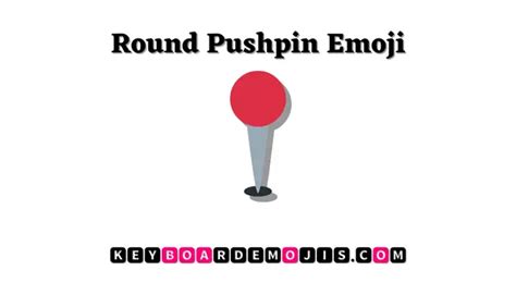 📍 Round Pushpin Emoji