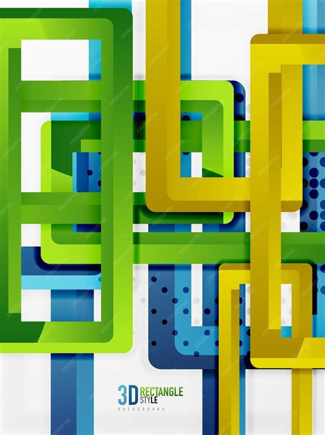 Premium Vector Rectangle Tube Elements Vector 3d Background