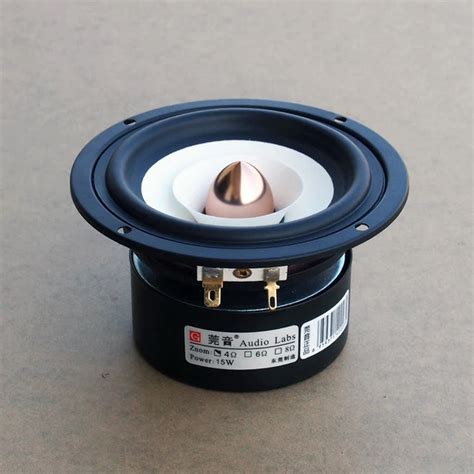 25w 4 인치 천 엣지 전체 주파수 혼 드라이버 전체 범위 모니터 스피커 유닛 트위터 우퍼 불렛 콘 Hifi 라우드 스피커 2 개 이유트렌드