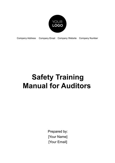 Trucking Safety Manual Template