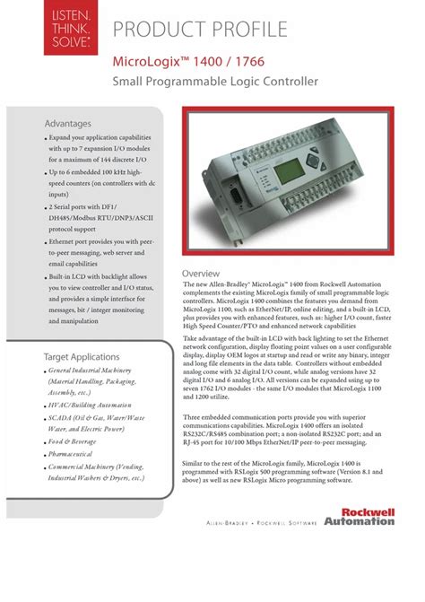 Allen Bradley Micrologix 1400 Plc Controller 1766l 32bxb At ₹ 30000 Gorakhpur Id 2853957542330