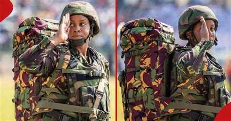 Gorgeous Female Kdf Officer Attracts Admiration During Madaraka Day