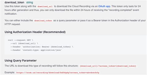 Zoom Cloud Recording “downloadurl” Working Only In Browser Page 2