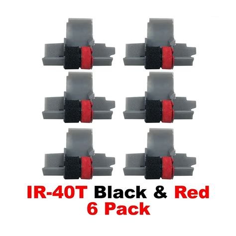6pack Ir 40t Black Red Calculator Ink Rollers Ir40t Cp13 Nr42 Ir40t For S Harp For Jpeg