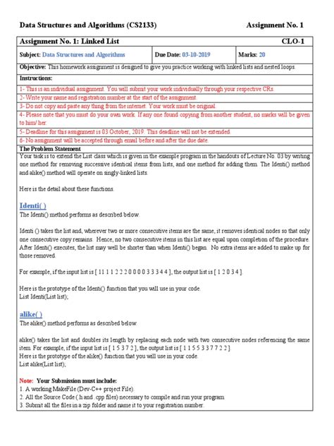 ds a assignment no 1 pdf subroutine computer program