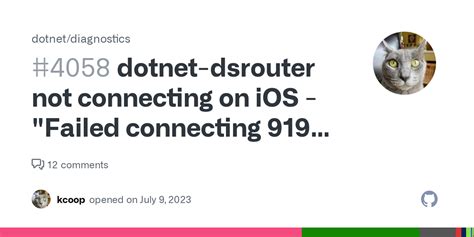 dotnet dsrouter not connecting on ios failed connecting 9191 over usbmux wait 500 ms before