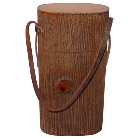Monumental Cuban Bark Covered Cigar Shoulder Bag For Sale At 1stdibs