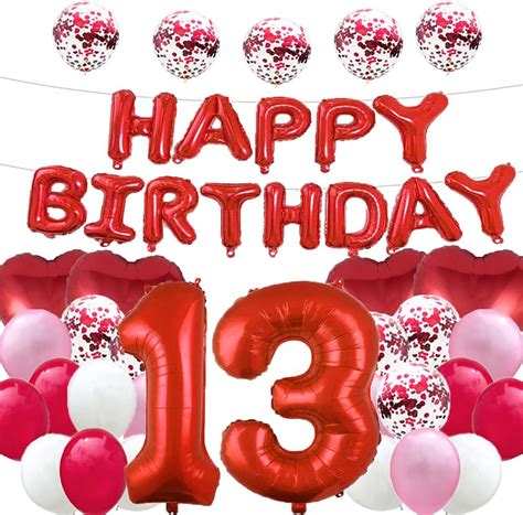 Wxlwxz Giant 13th Birthday Balloon 13 Number 40 Inch
