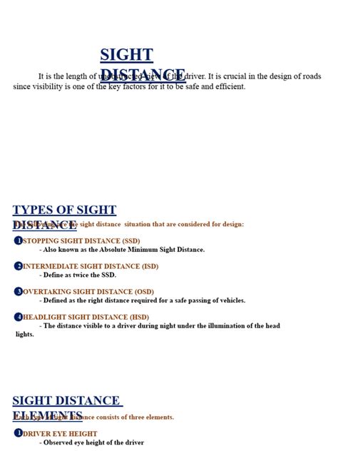 Sight Distance Pdf Brake Acceleration