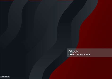 현대 빨간색과 검은 색 기업 배경 추상적인 배경 디자인 현대 미래 기술 배경 벡터 일러스트 유체 그라데이션 모양 컴포지션 게임 디자인 포스터 0명에 대한 스톡 벡터 아트 및
