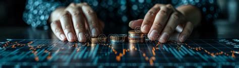 Closeup Of Hands Manipulating Small Objects On A Tech Surface Stock Illustration Illustration