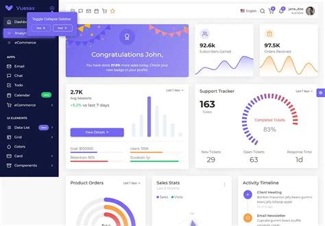 17 Meilleurs Modèles Dadministration Vuejs Pour Les Applications Web