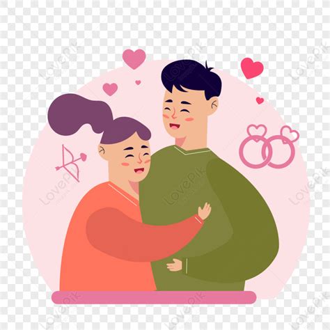 สุขสันต์วันวาเลนไทน์แบนลมคู่กอด ชาย งานเฉลิมฉลอง Png สำหรับการดาวน์โหลดฟรี Lovepik