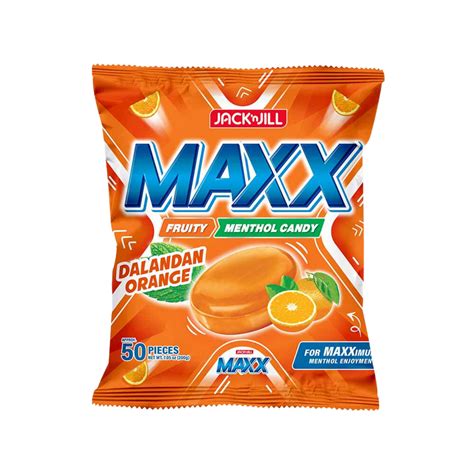 Maxx Dalandan Orange Candy 50x404g 014oz Wow Food Distributor