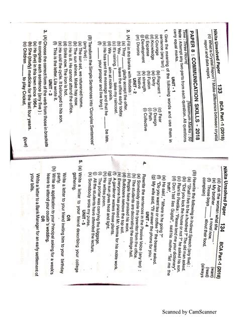 masterprogramming in communication skills question paper 2018 pdf