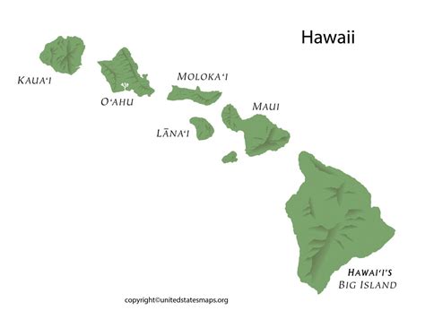 Hawaii County Map County Map Of Hawaii With Cities