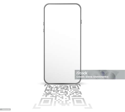 Qr페이 비즈니스 및 기술 벡터 개념입니다 결제 온라인 결제 바코드 기술 배경 스캔을 위해 스마트폰 화면에 Qr 코드 스캐너가 있는 디지털 모바일 스마트폰 Qr코드에 대한