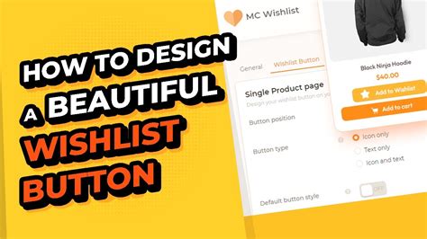 how to design a beautiful wishlist button youtube