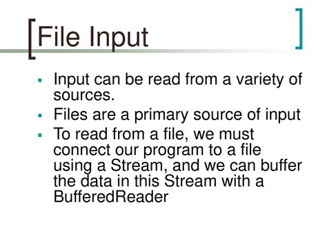 File Input And Output Ppt Download