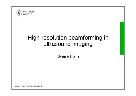Pdf High Resolution Beamforming Inresolution Beamforming In Appapp Ed O Ed Ca U Asou D