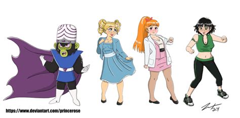 I Did A Drawing Of The Ppg And Mojo As Adults In My Art Style R Powerpuffgirls